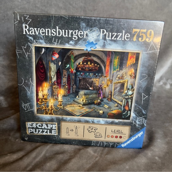 Ravensburger | Other | Ravensburger Escape Puzzle With Blue And Gray ...